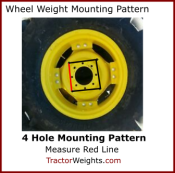 Wheel Weight Mounting Patterns - The Tractor Weight Store™