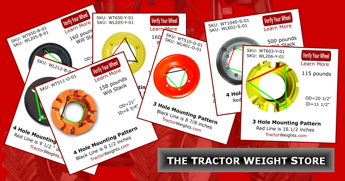 Common Mounting Patterns - TractorWeights.com®